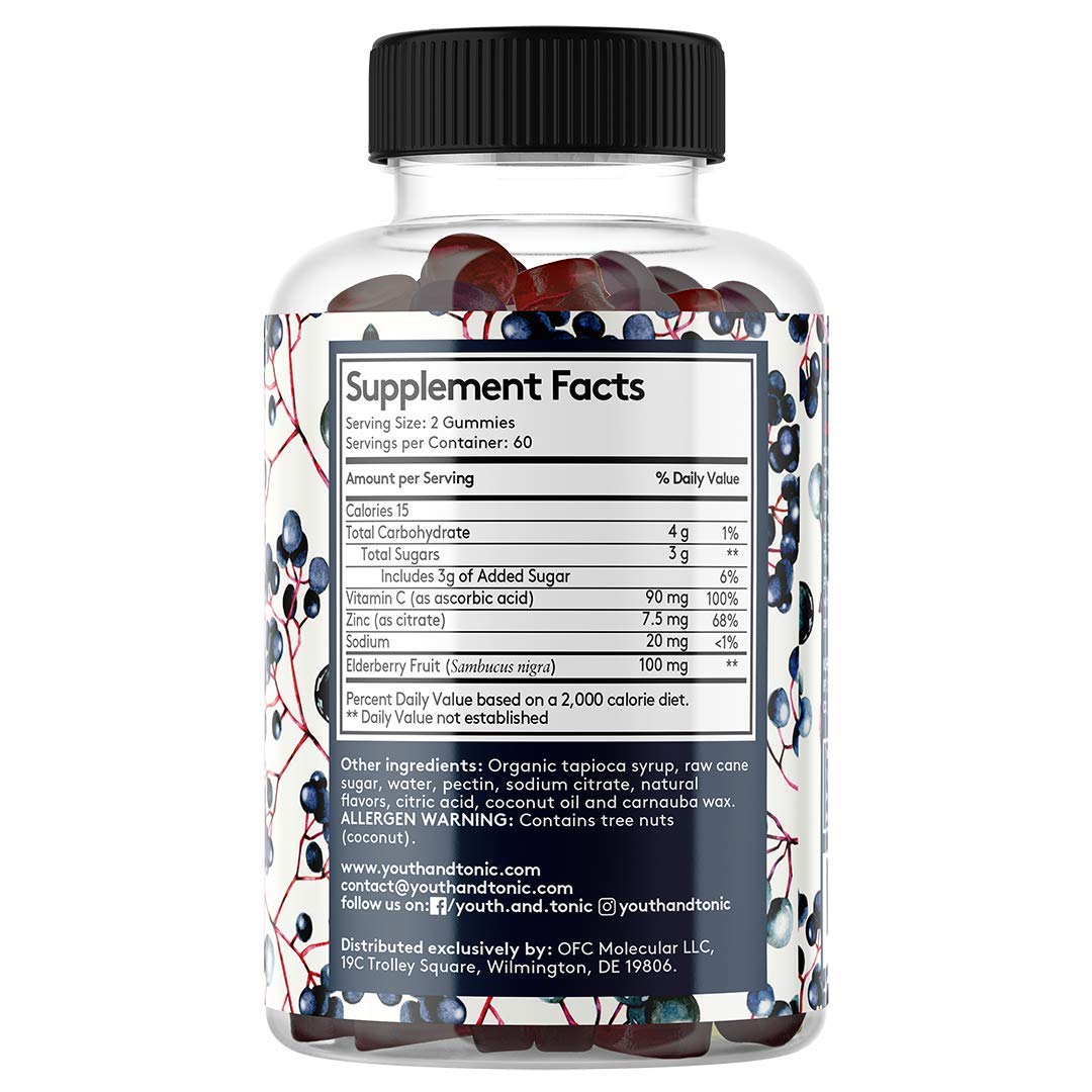 natural elderberry supplement with zinc