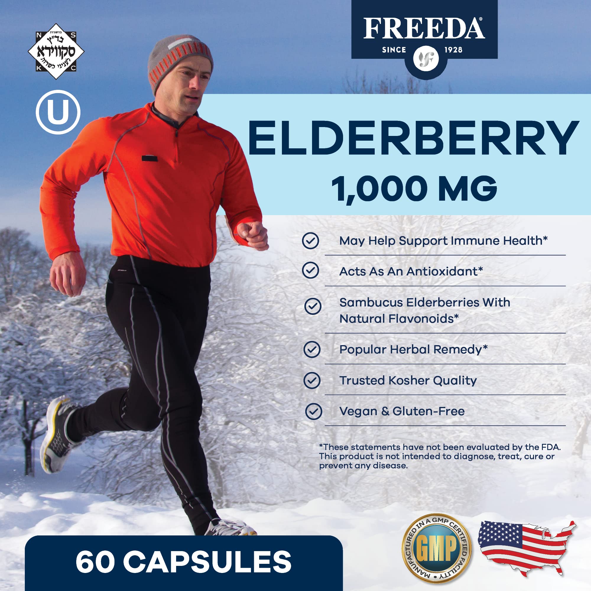Natural elderberry support for adults