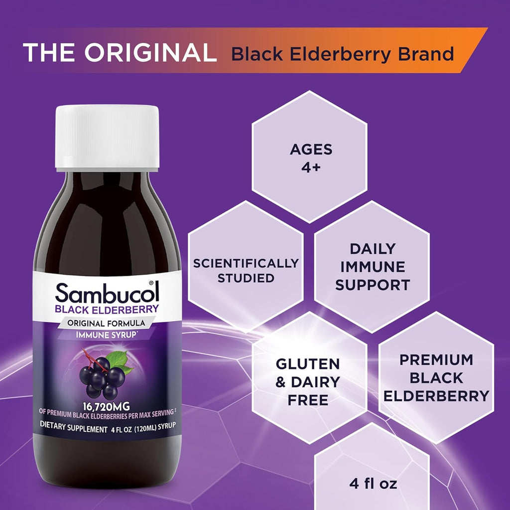 Natural elderberry syrup for cold relief