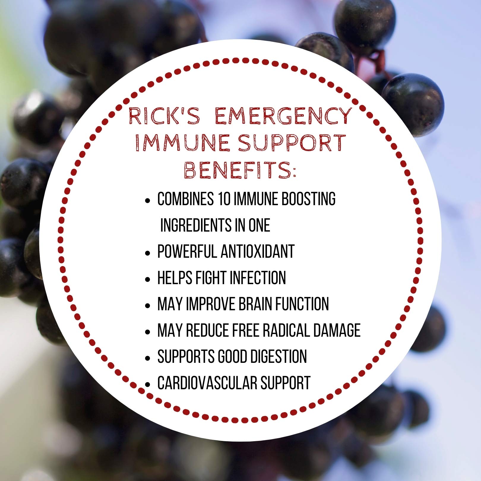 Natural elderberry syrup for immunity