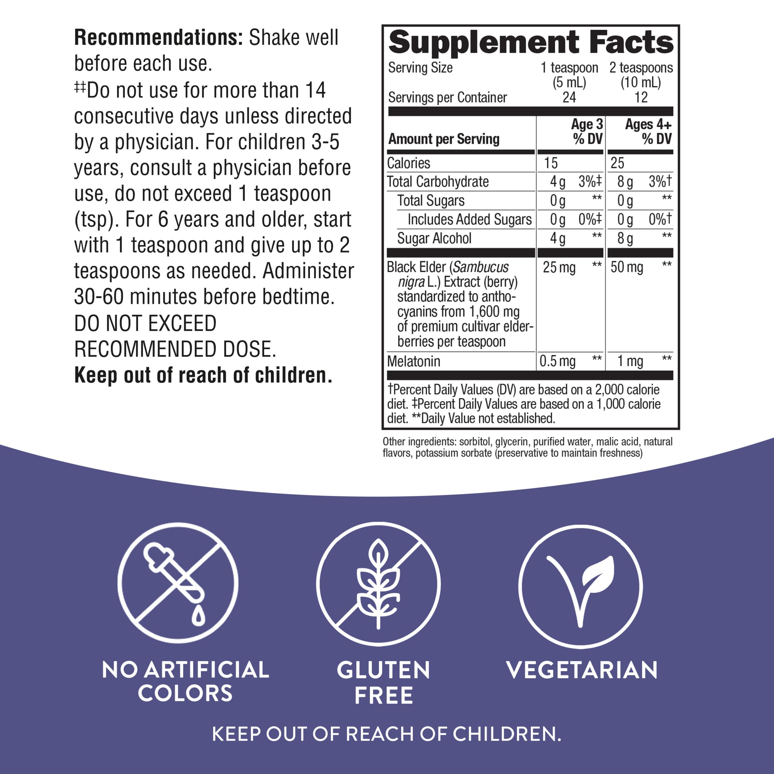 natural elderberry syrup for restful sleep