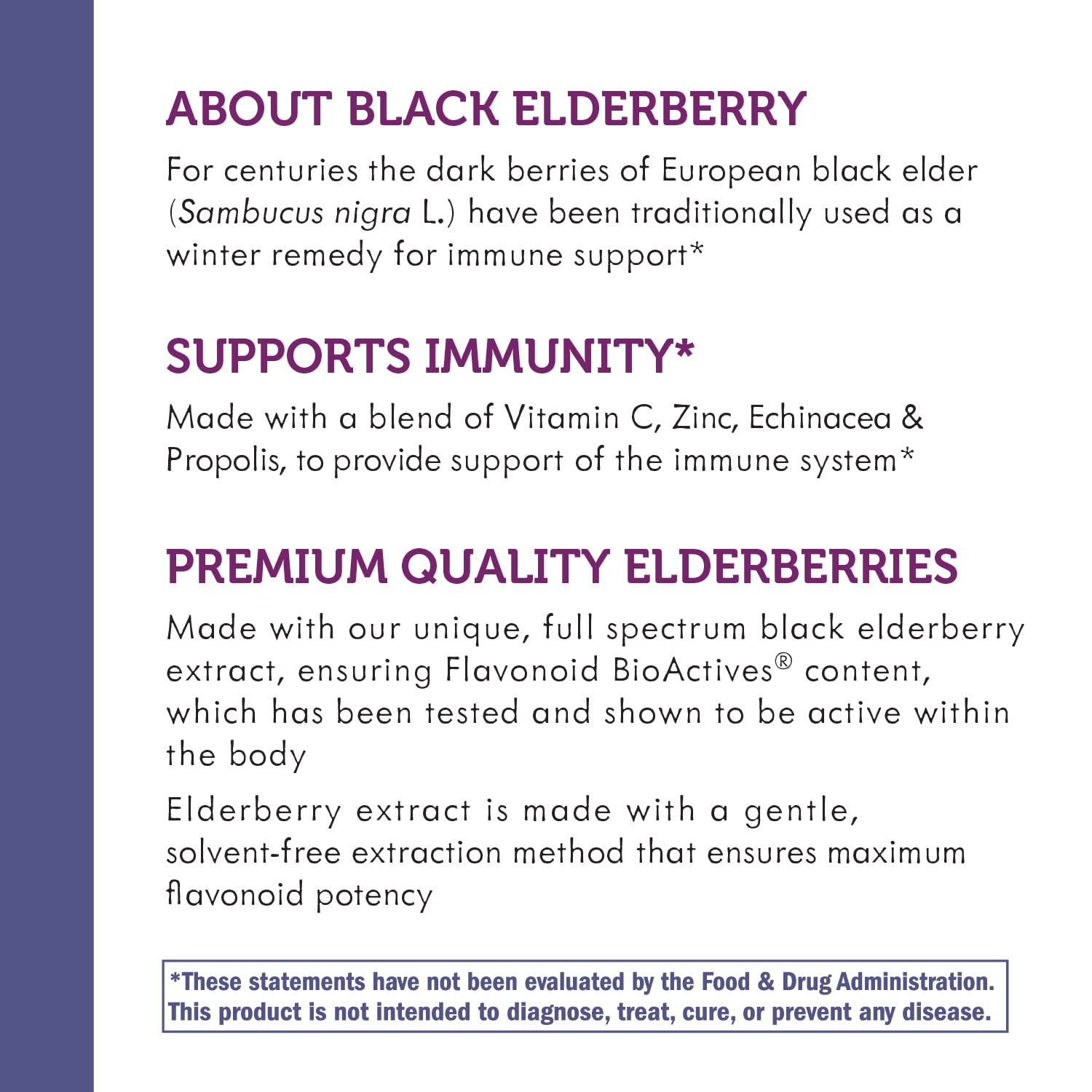 Natural elderberry syrup for seasonal support