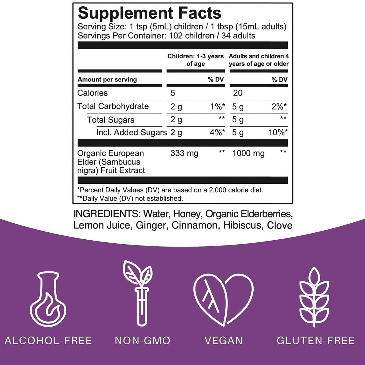 Natural elderberry syrup for wellness