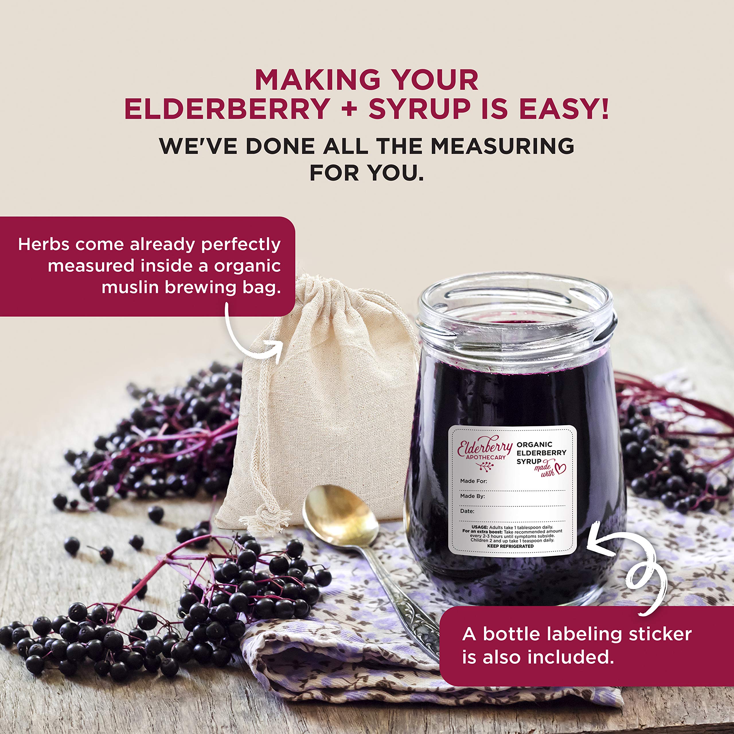natural elderberry syrup making process