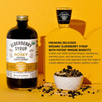 natural elderberry syrup with raw honey