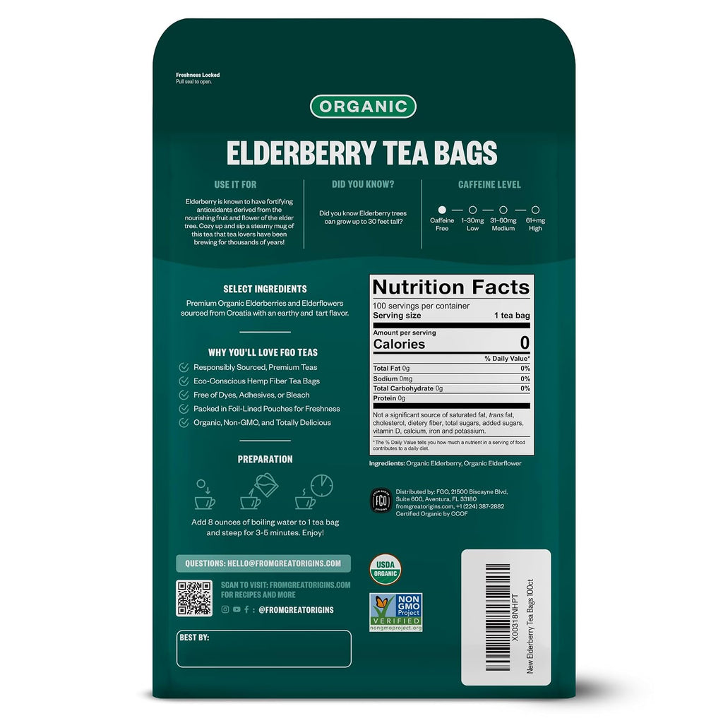 natural elderberry tea for immune support