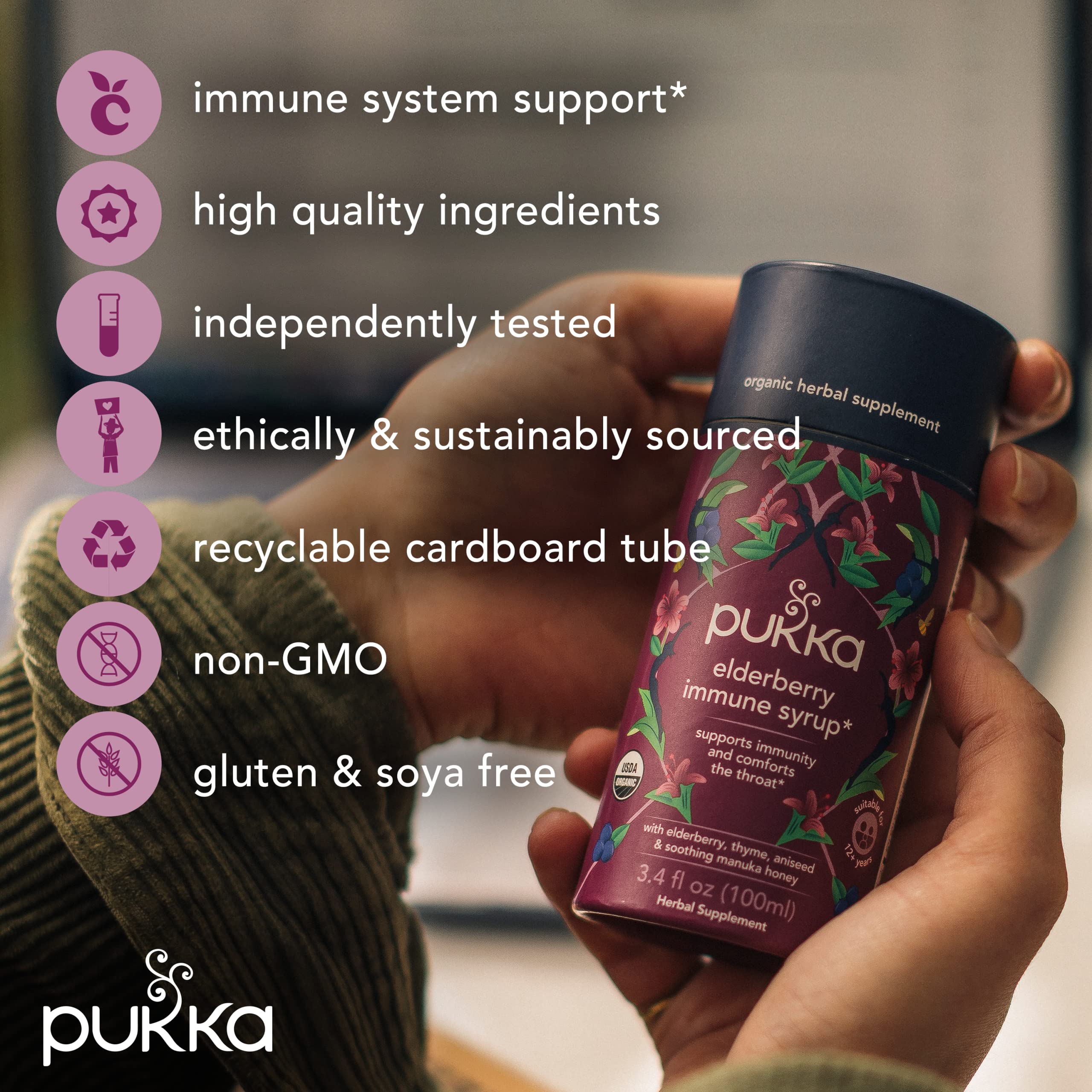 natural elderberry tea supplement