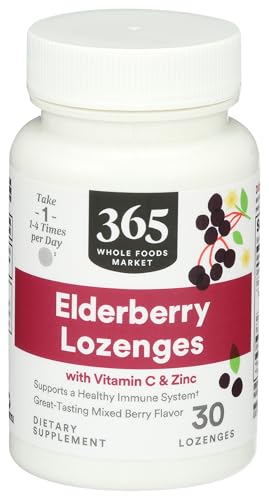 natural elderberry throat relief lozenges