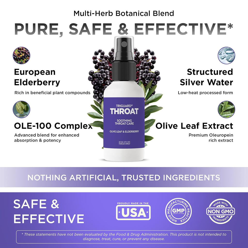 natural elderberry throat relief spray
