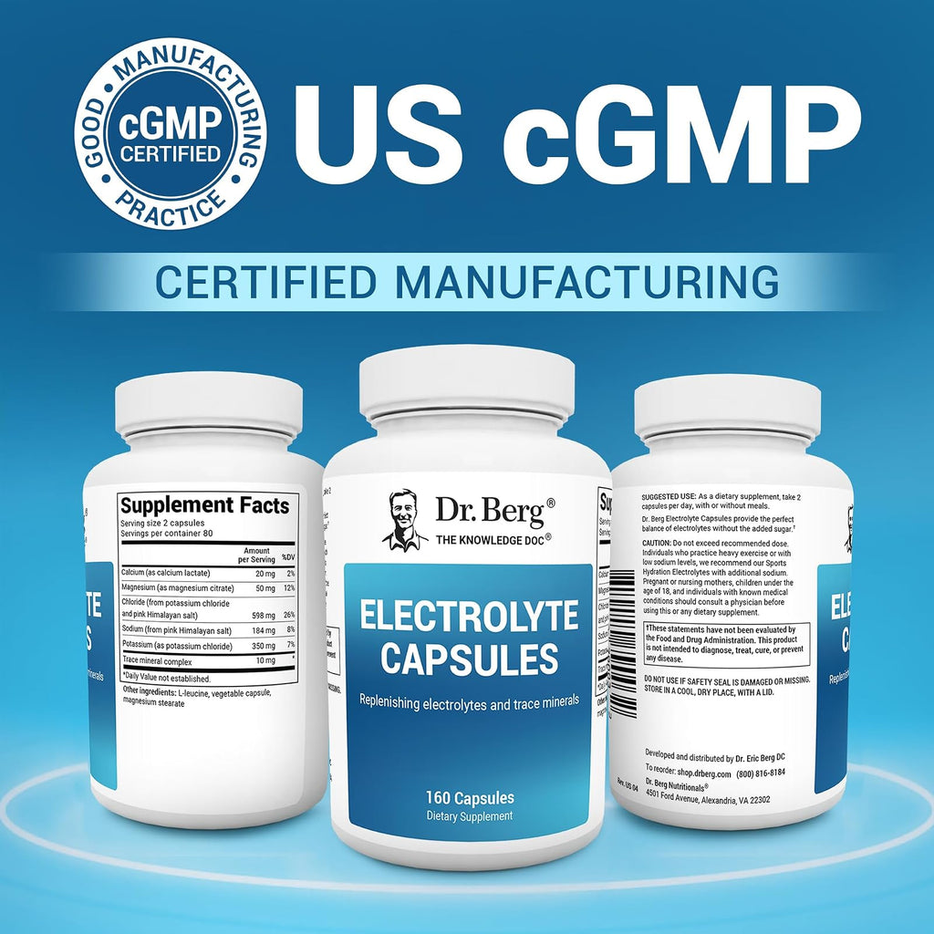 natural electrolyte capsules for balanced nutrition