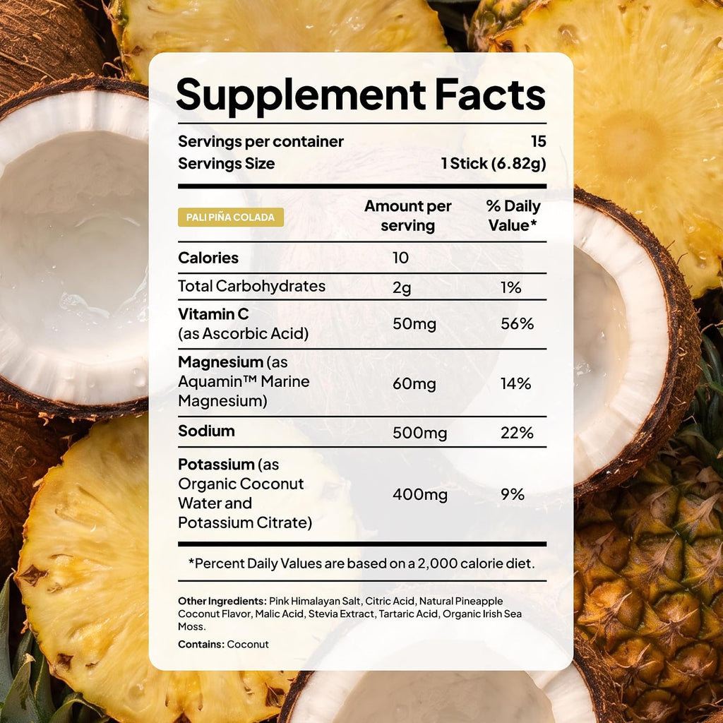Natural electrolyte drink mix flavour