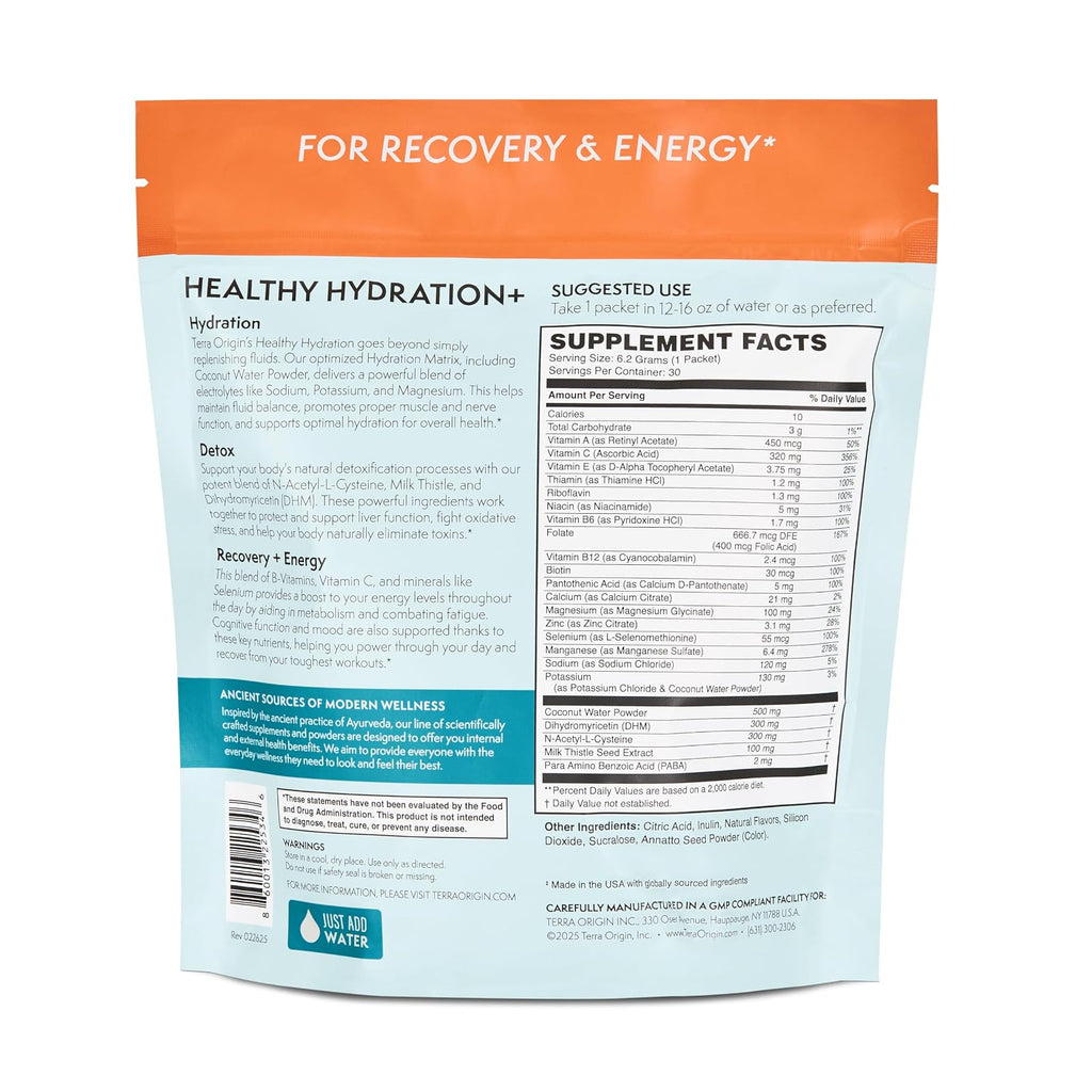 natural electrolyte drink mix packets