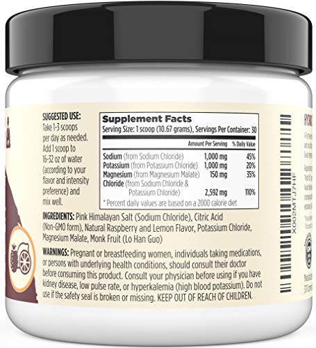 Natural electrolyte powder for energy