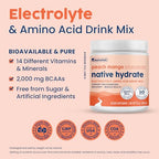 Natural electrolyte powder for energy