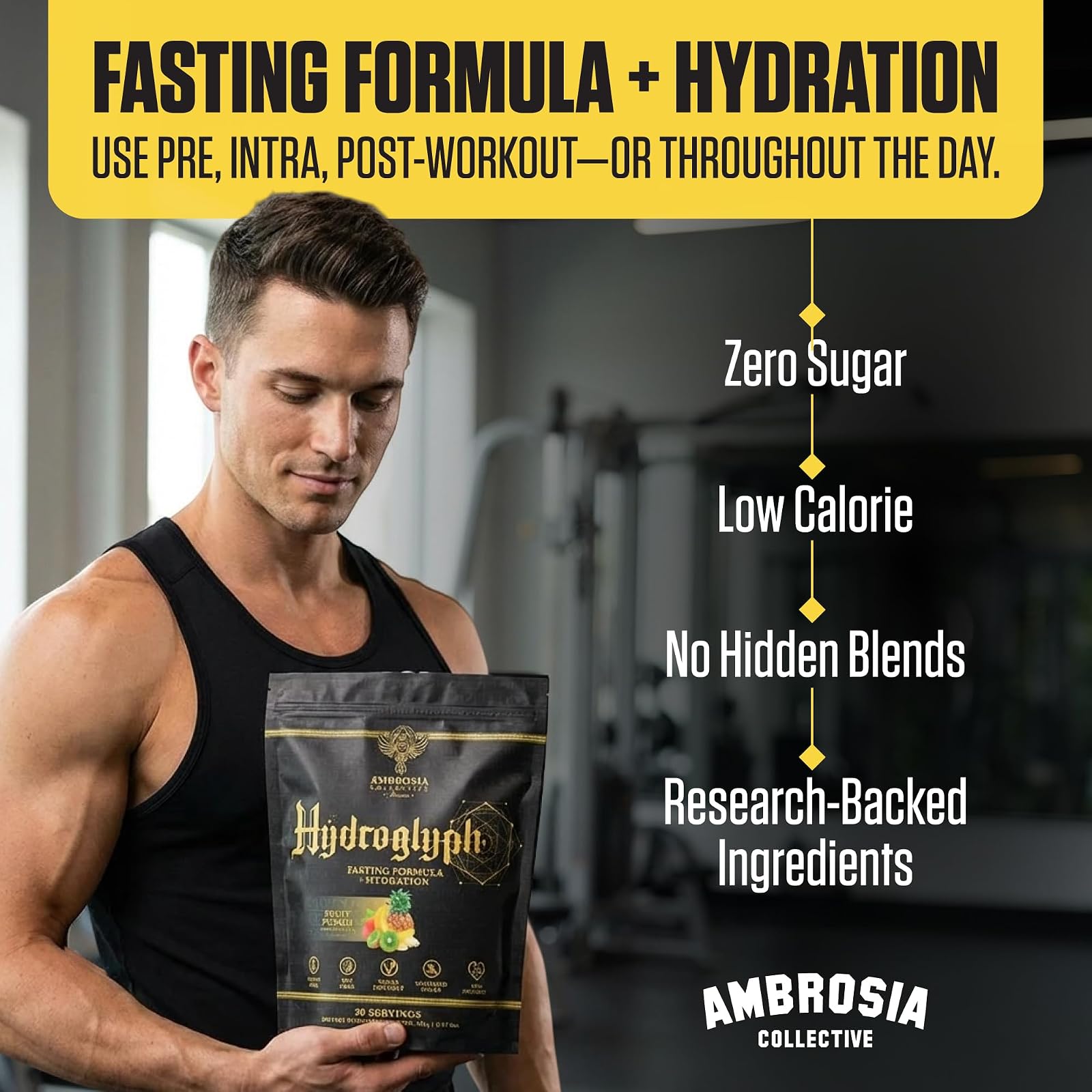 Natural electrolyte powder for fasting