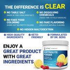 Natural electrolyte powder for keto diet