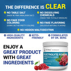 Natural electrolyte powder for keto diet