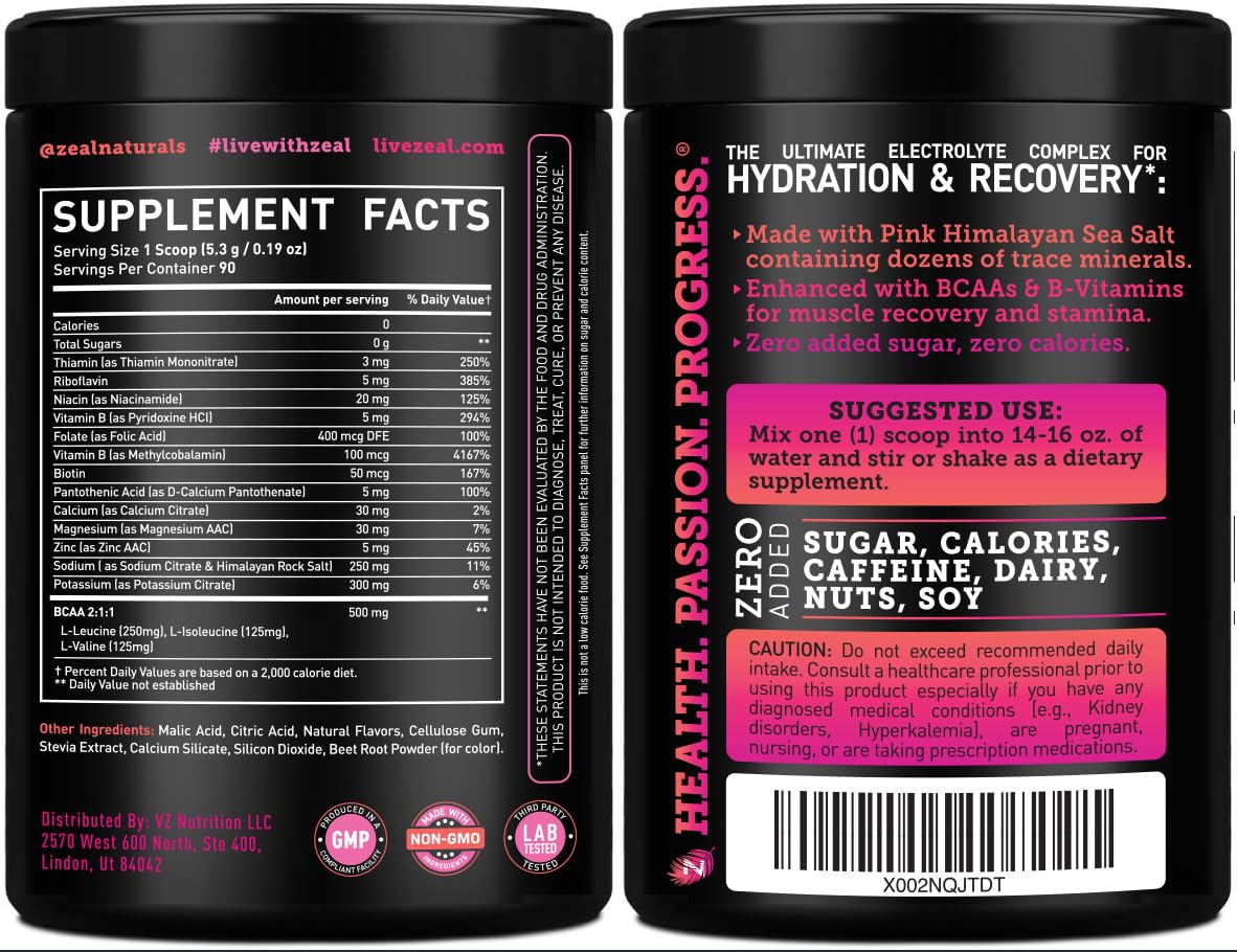 Natural electrolyte powder for sports recovery