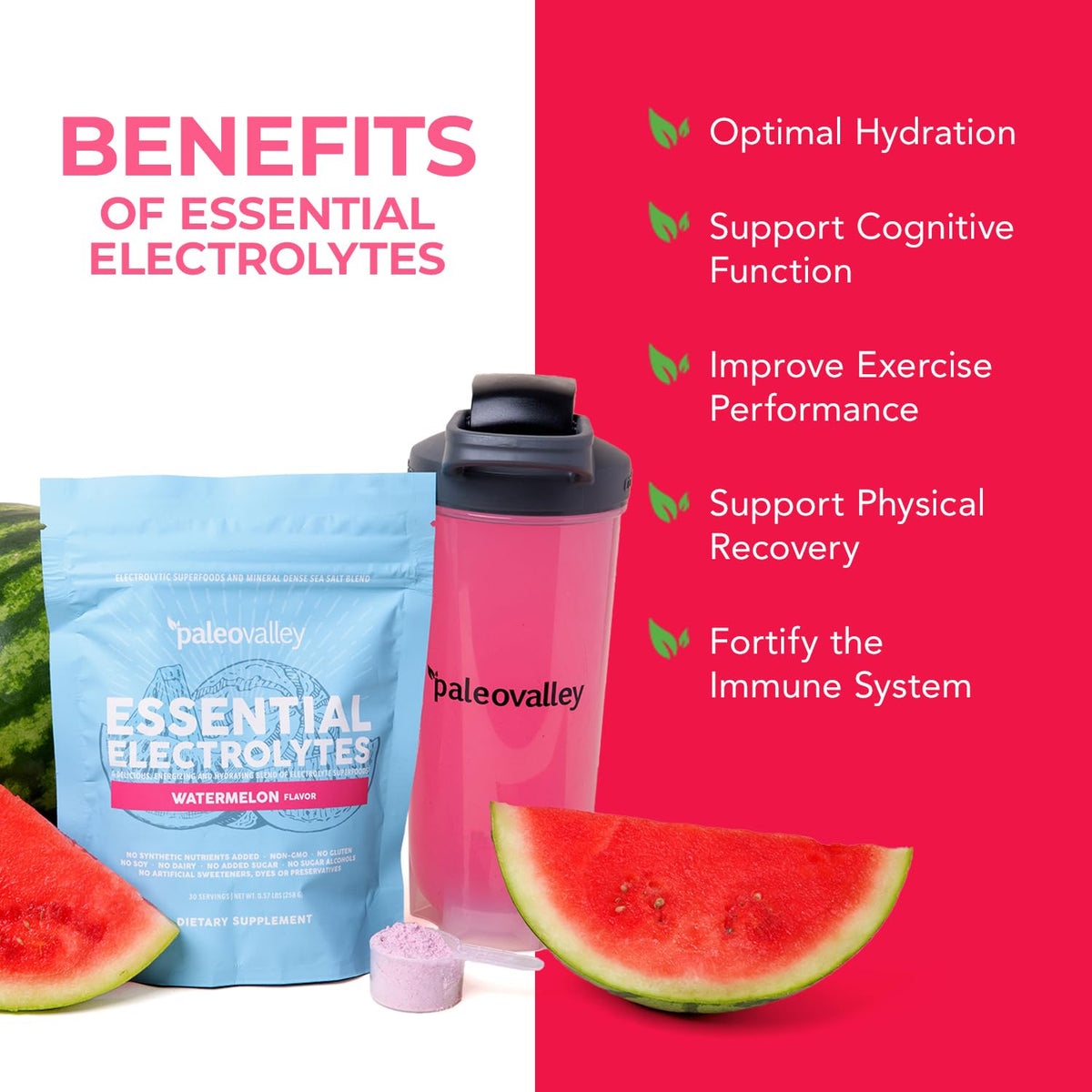 Natural electrolyte powder for workouts