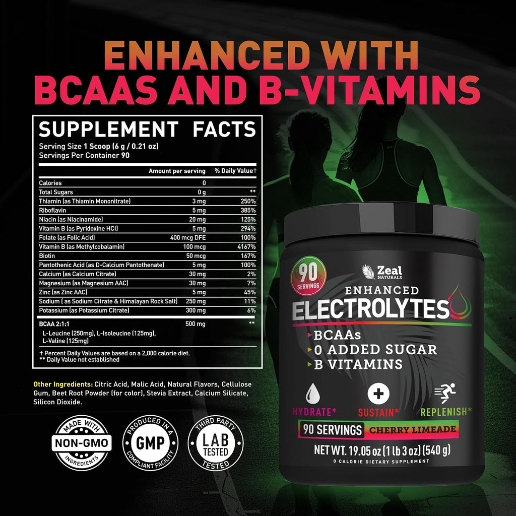 natural electrolyte powder with 90 servings
