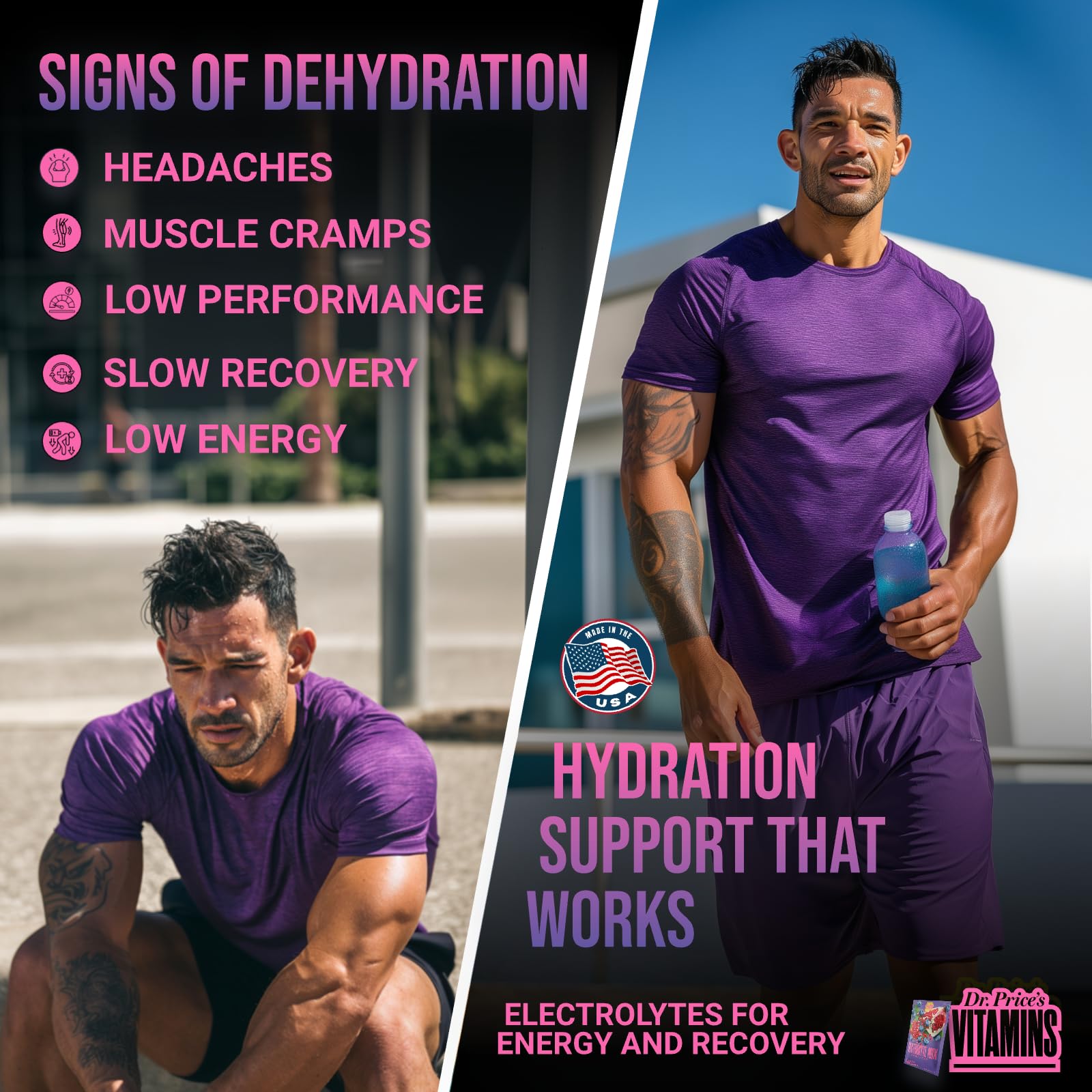 Natural electrolyte powder with antioxidants
