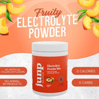 Natural electrolyte powder with juicy peach flavour