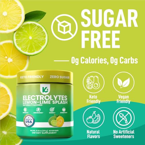 natural electrolyte powder with lemon lime taste