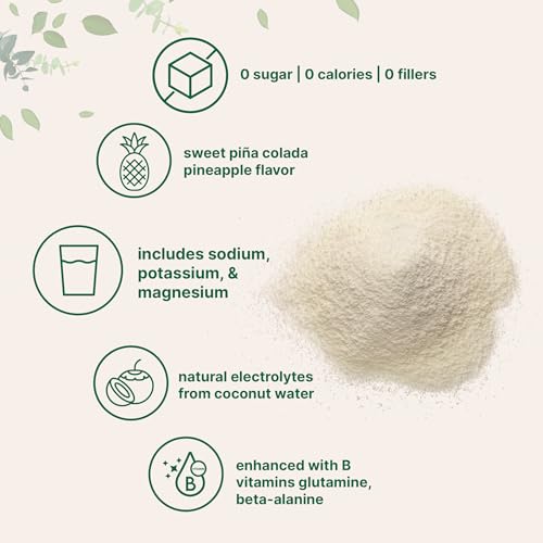 Natural electrolyte powder with no additives