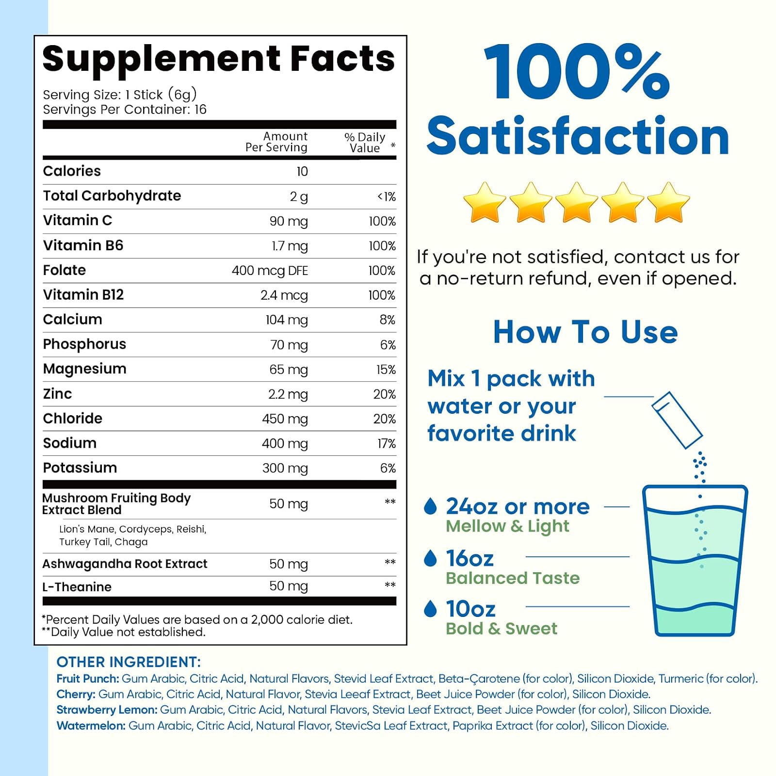 natural electrolyte solution for daily use