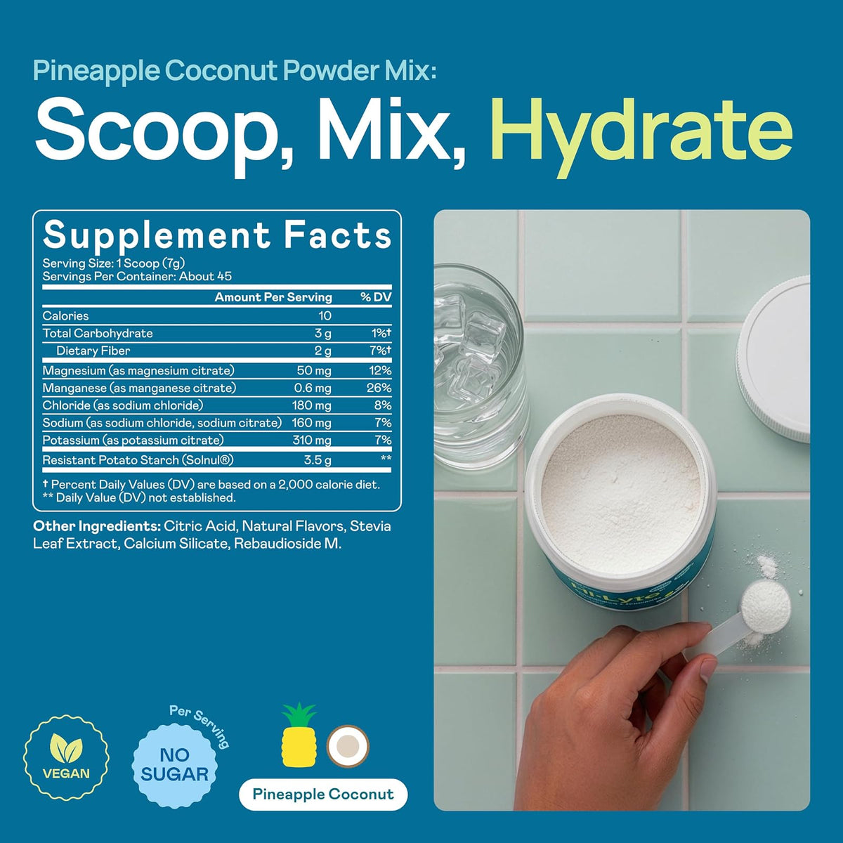 Natural electrolyte supplement for athletes