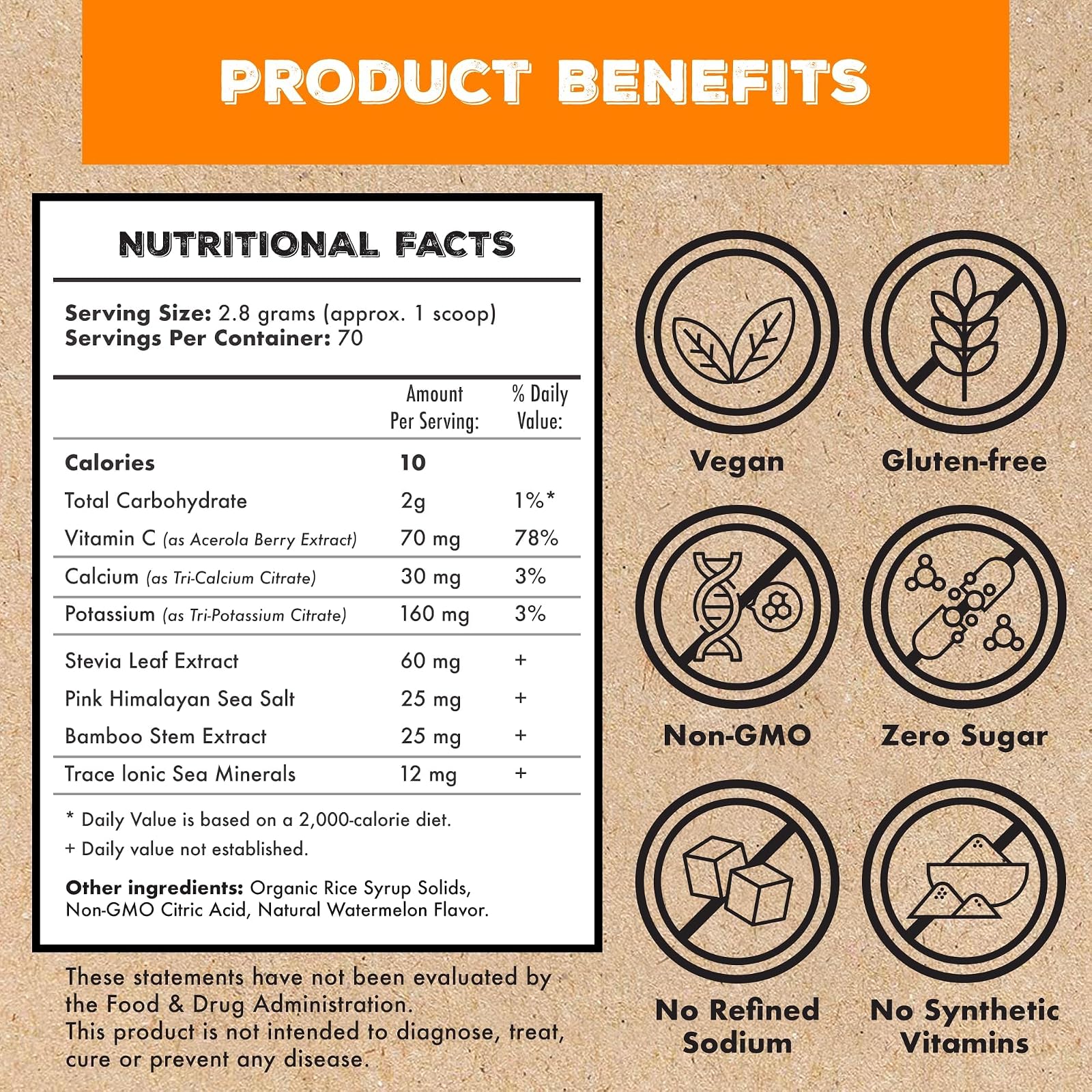 Natural electrolyte support for gut health