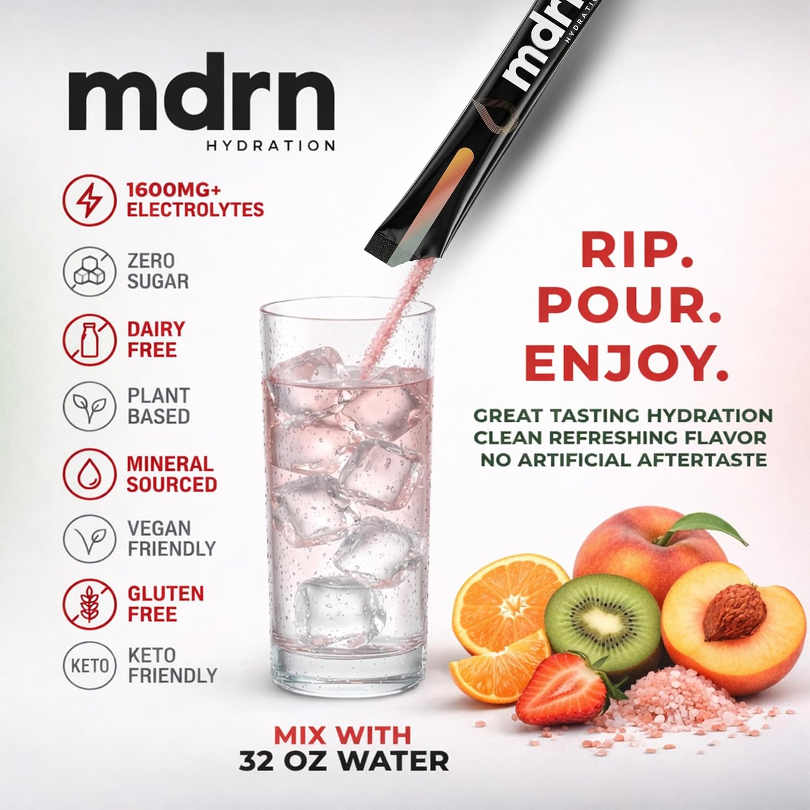 natural electrolyte support without sugar