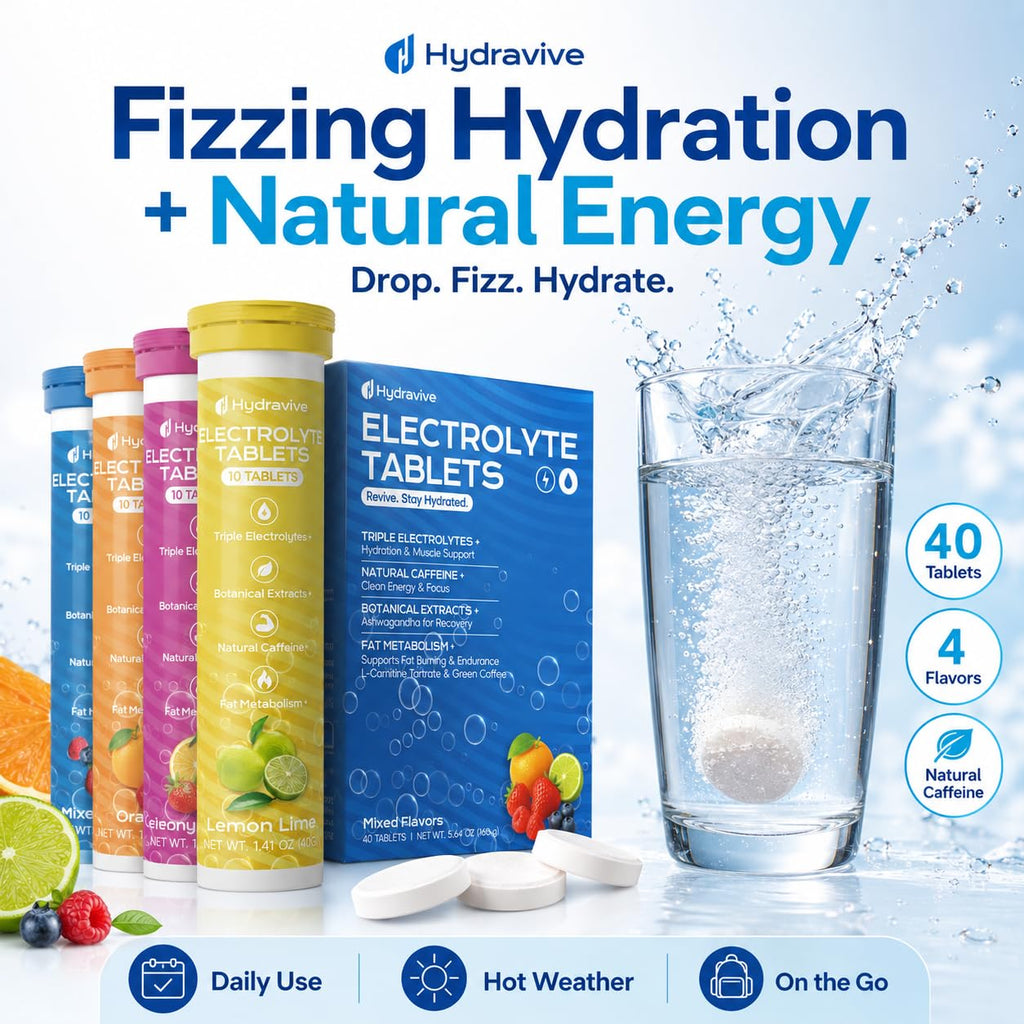 natural electrolyte tablets for energy boost