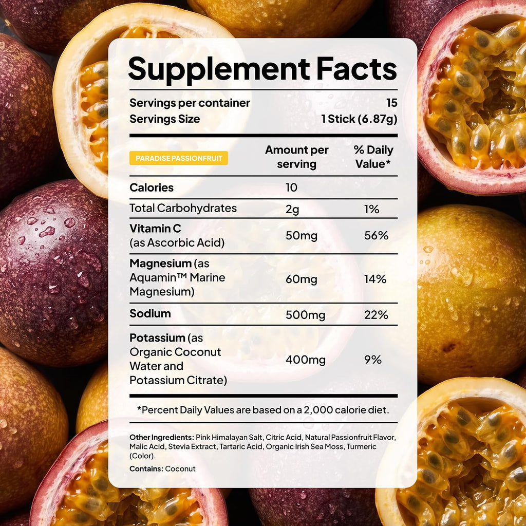 Natural electrolyte tablets for energy