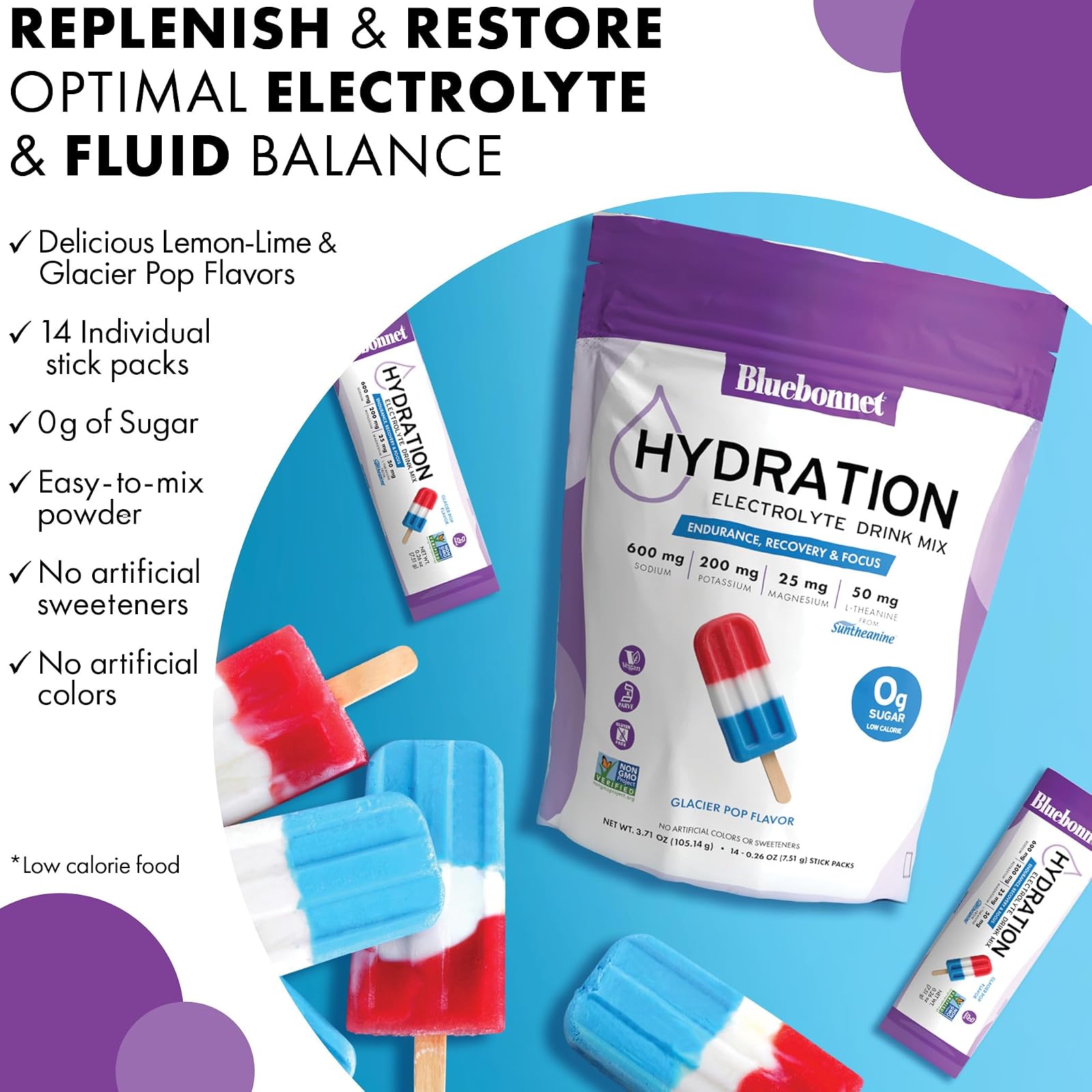 natural electrolytes in BlueBonnet mix