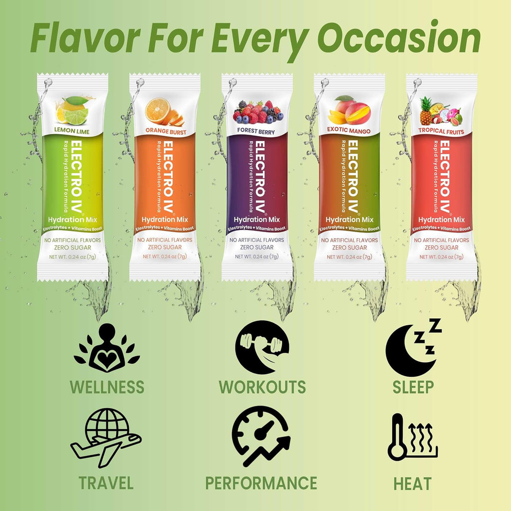 Natural electrolytes in portable packets