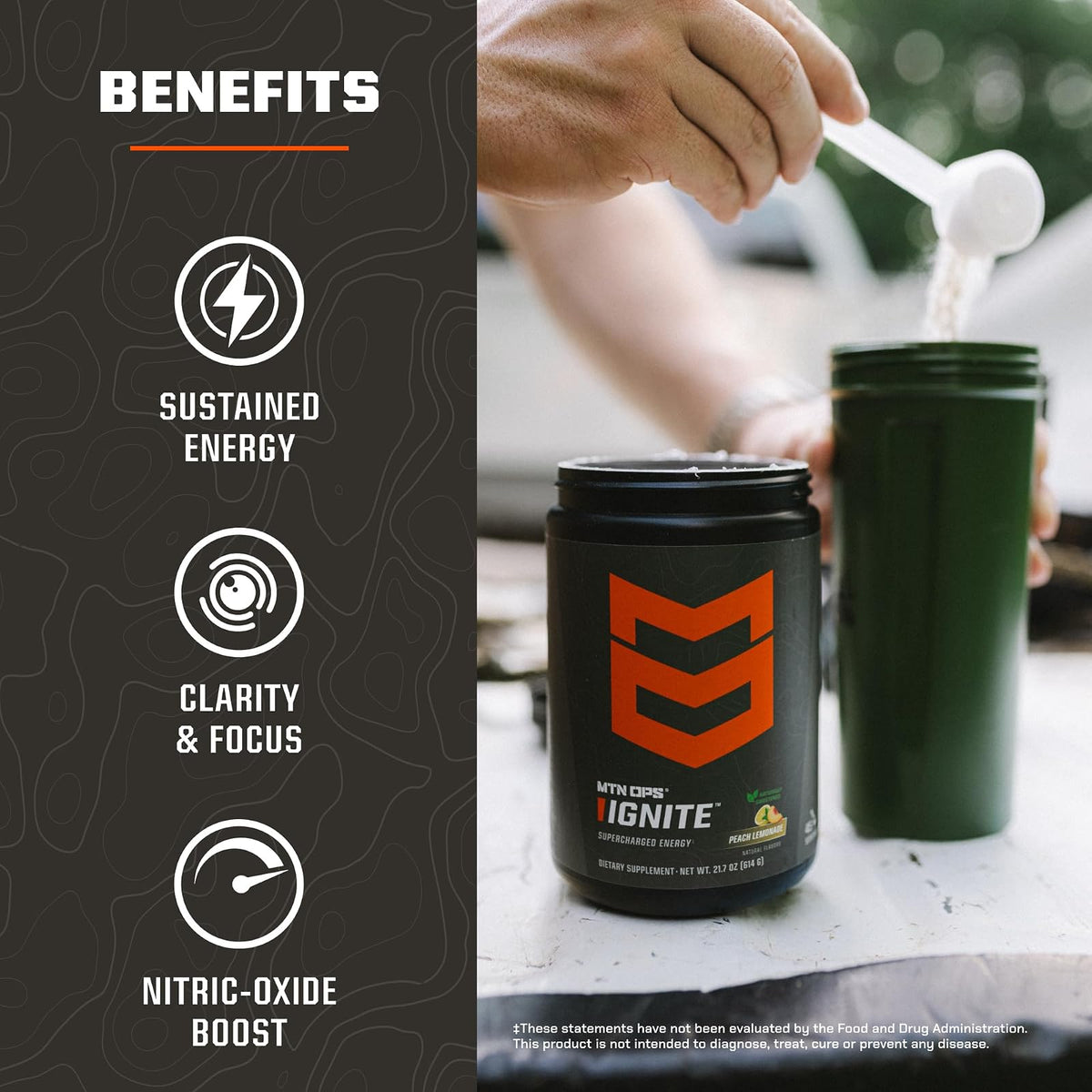 natural endurance boost with peach lemonade