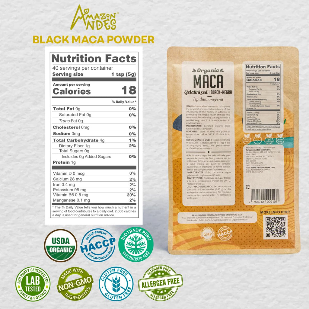 Natural endurance booster black maca powder