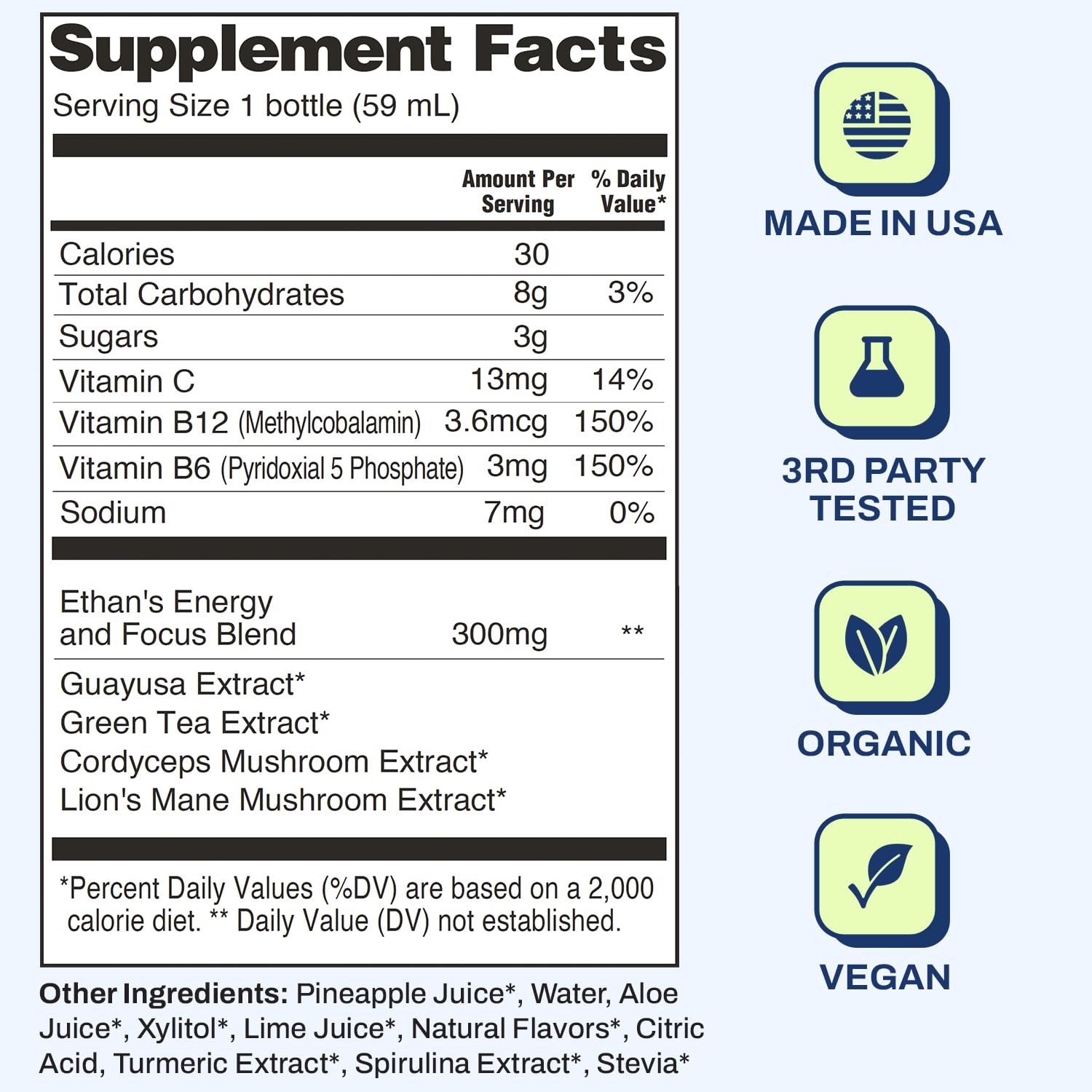 natural endurance energy booster shots