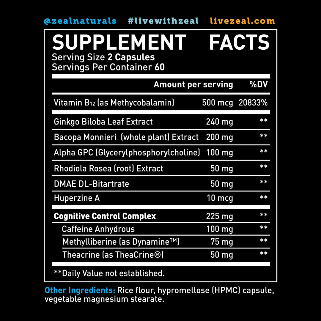 Natural energy blend for studying