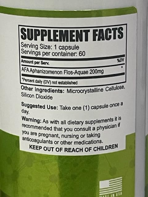 natural energy boost AFA supplement