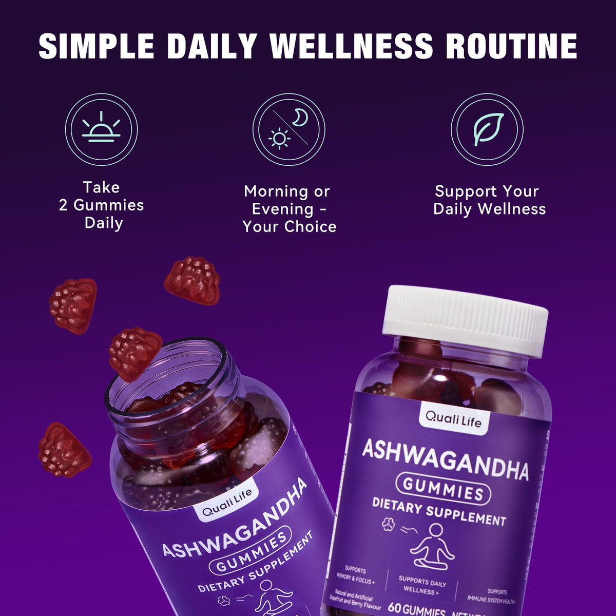 Natural energy boost Ashwagandha gummies