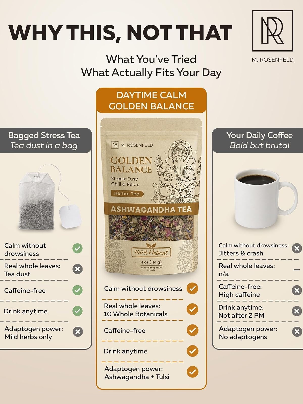 Natural energy boost Ashwagandha tea