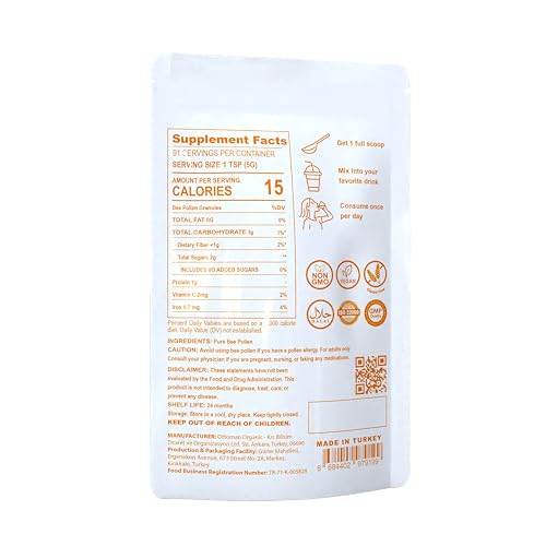 Natural energy boost bee pollen