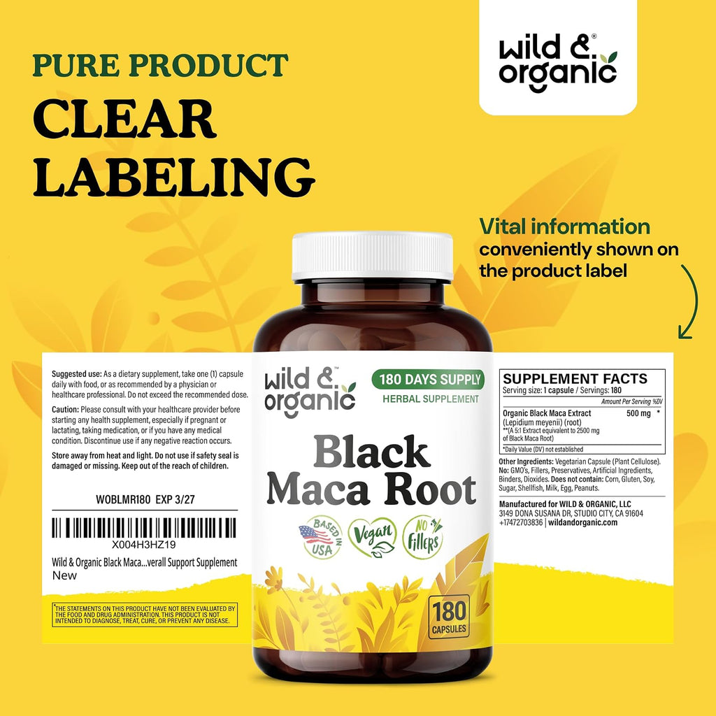 Natural energy boost Black Maca
