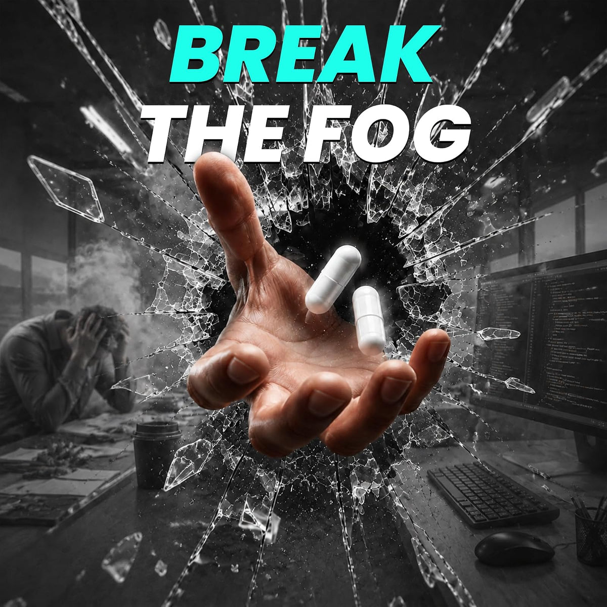 Natural energy boost brain supplement