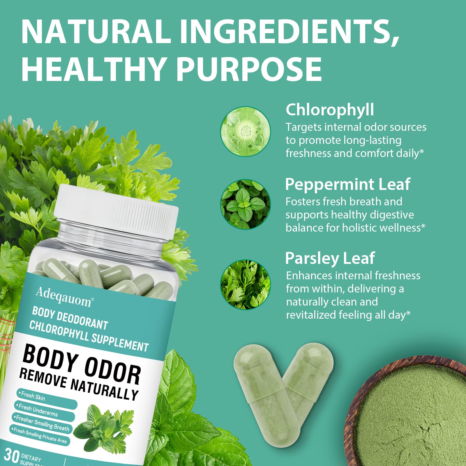 natural energy boost chlorophyll capsules