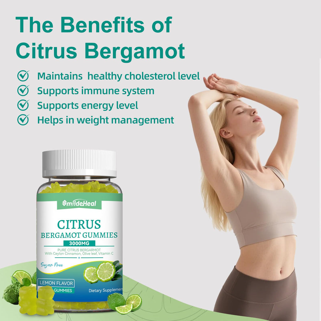 Natural energy boost Citrus Bergamot gummies