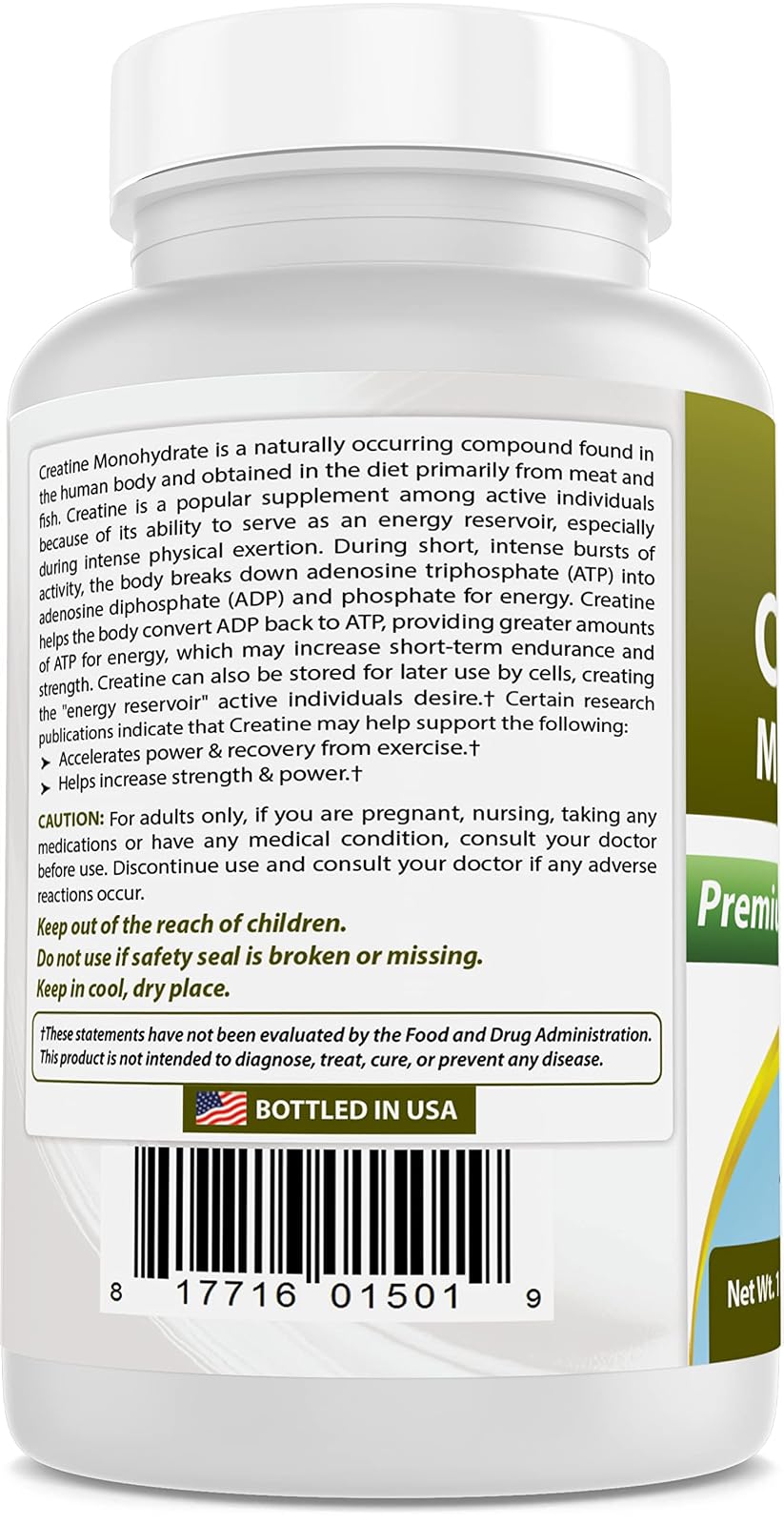 natural energy boost creatine supplement