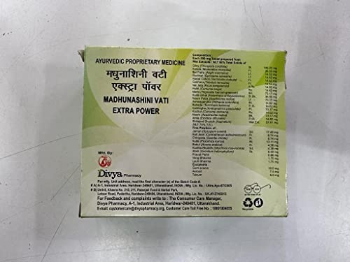 natural energy boost Divya Madhunashini Vati